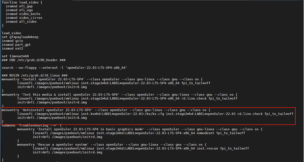 求助：使用kickstart方式安装openeuler22.03 sp4失败 - Installation 安装部署 - openEuler 论坛
